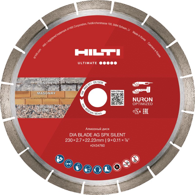 Disco de diamante silencioso SPX - Discos y copas diamantadas - Hilti Peru