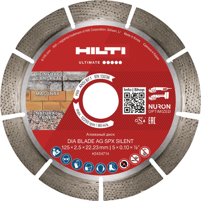 Disco de diamante silencioso SPX - Discos y copas diamantadas - Hilti Peru